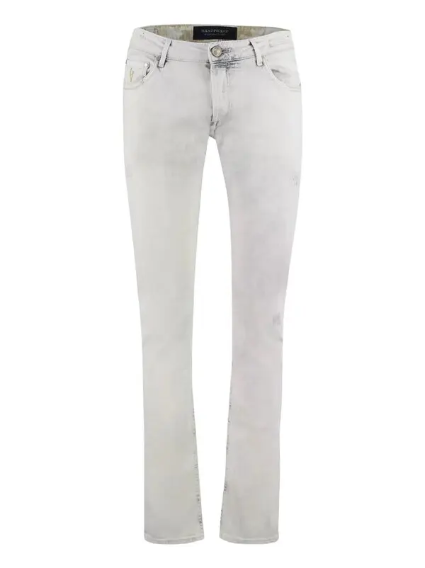 HANDPICKED Orvieto Slim-cut Jeans - Grey