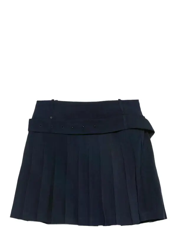 Stine Goya Belted Pleated Skirt - Blue
