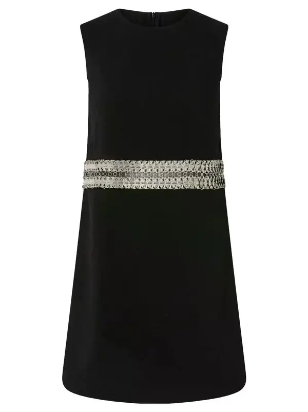 Pinko Chain-detail Mini Dress - Black