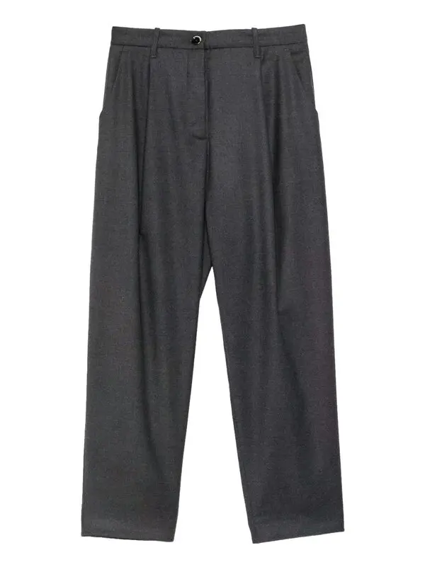 NINE:INTHE:MORNING Pleat-detail Trousers - Grey