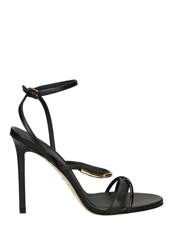 Elisabetta Franchi Buckle-strap Heeled Sandals - Black
