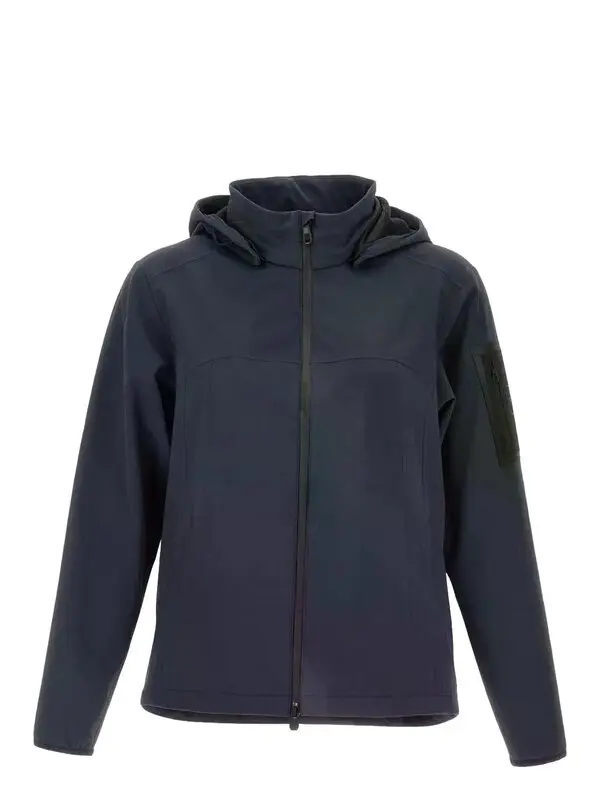 Hugo Boss Detachable-hood Zip-up Jacket - Blue