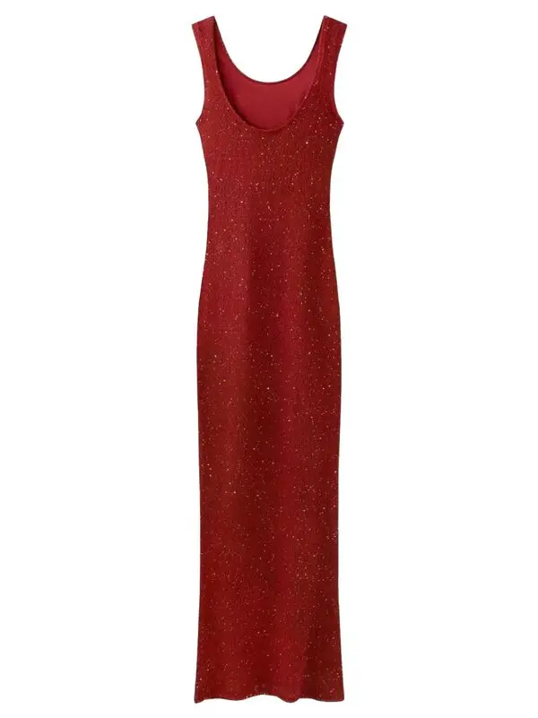 ASTA RESORT Ana Scoop Neck Maxi Dress - Red