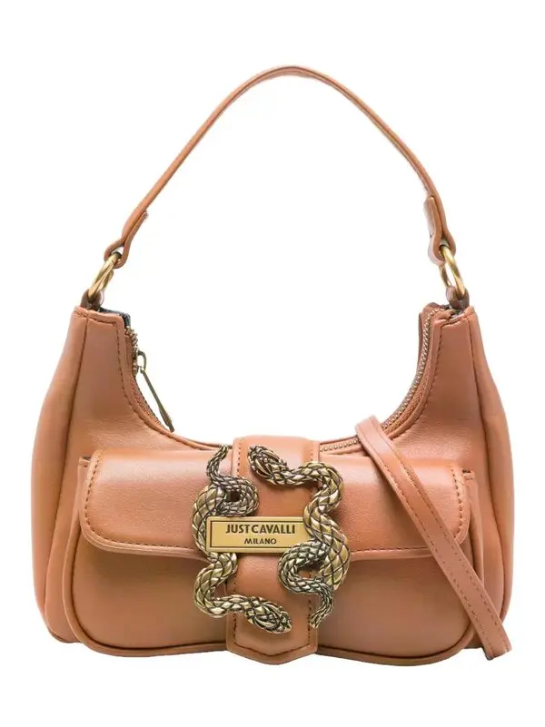Just Cavalli Iconic Snakes Tote Bag - Brown