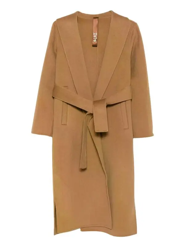 GLOX Belted Coat - Brown