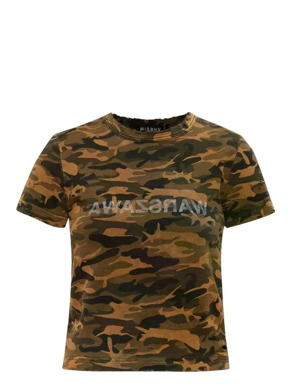 MISBHV Camouflage-print T-shirt - Brown