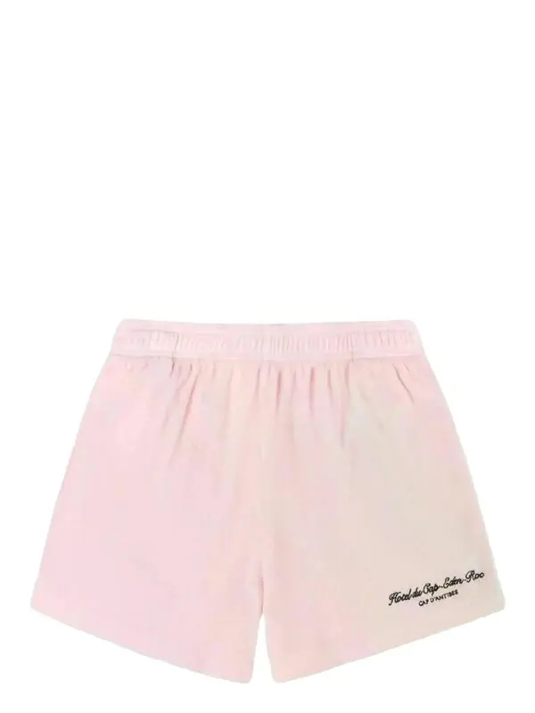SPORTY & RICH Embroidered-pocket Shorts - Pink