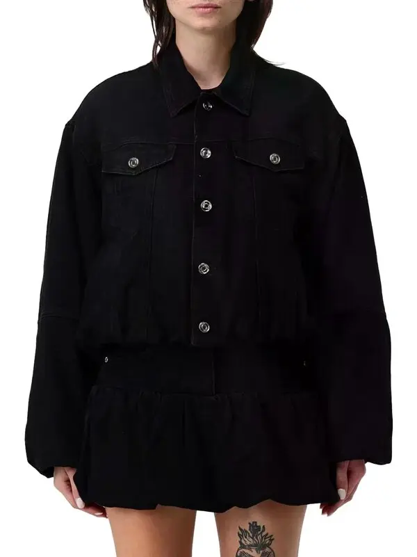 Liu Jo Balloon Denim Jacket - Black