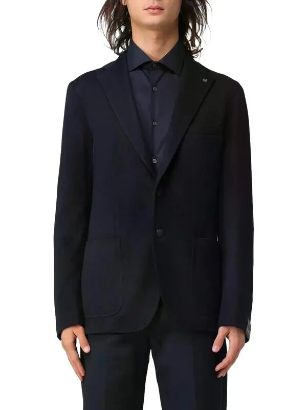 Tagliatore Single-breasted Blazer - Blue