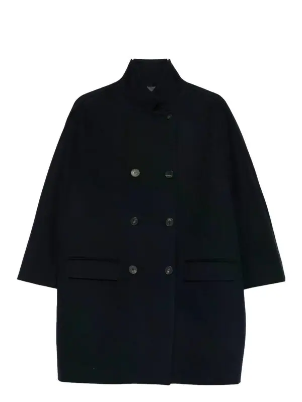 Alberto Biani Double-breasted Coat - Blue