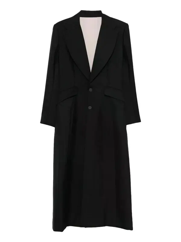 QUETSCHE Paneled Coat - Black