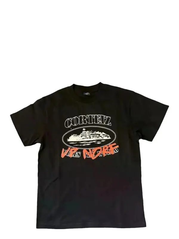 CORTEIZ Graphic Print T-shirt - Black