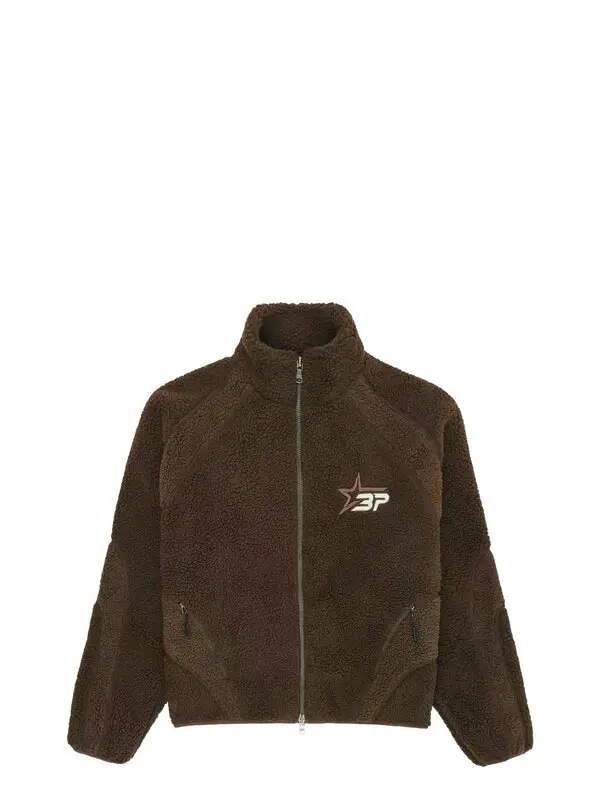 BROKEN PLANET Half-zip Fleece Jacket - Brown