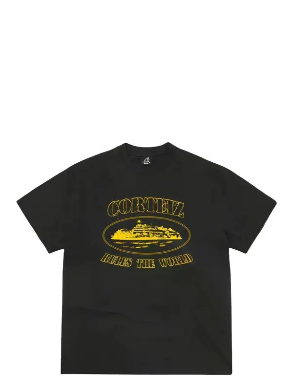 CORTEIZ Alcatraz-print T-shirt - Black