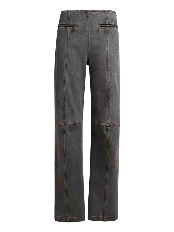 Etro Pegaso-embroidered Jeans - Grey