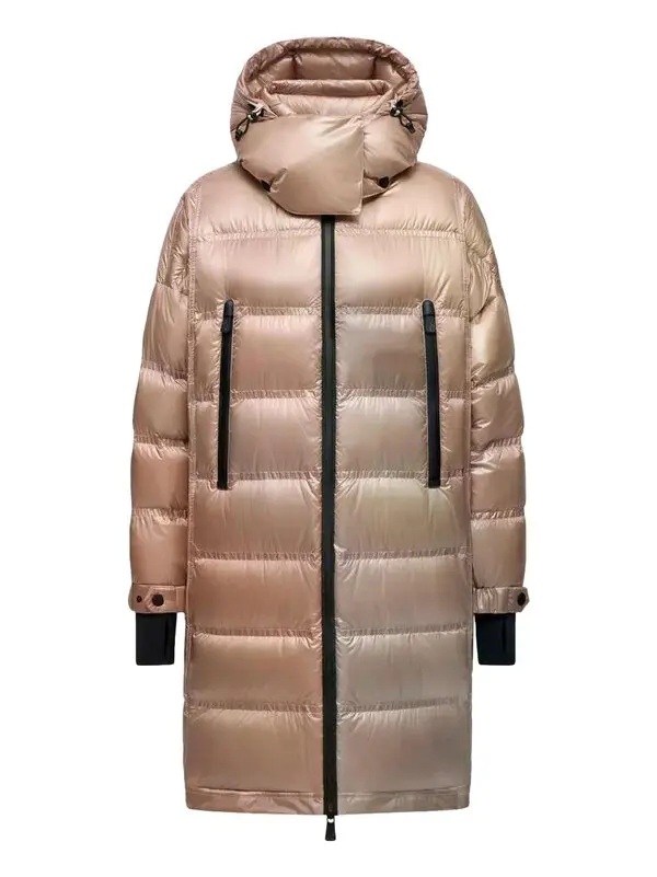 Moncler Rochelairs Quilted Hooded Coat - Pink