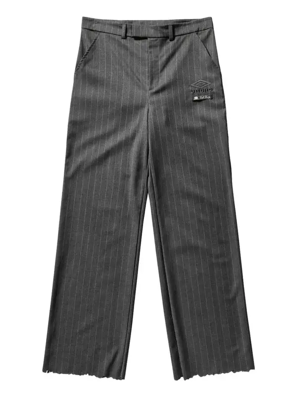 UMBRO Frayed Pinstriped Trousers - Grey