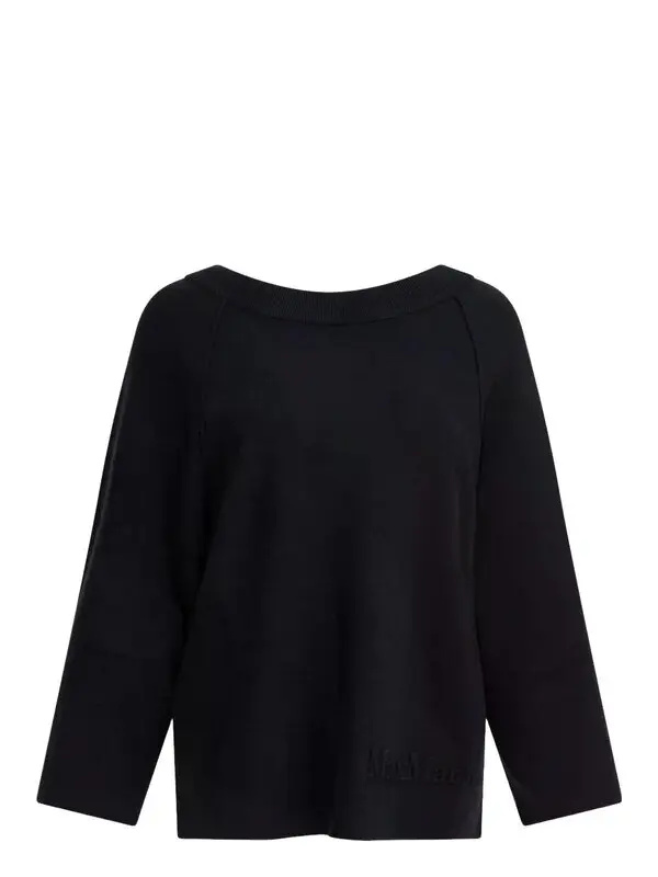 Max Mara Logo-embossed Jumper - Blue