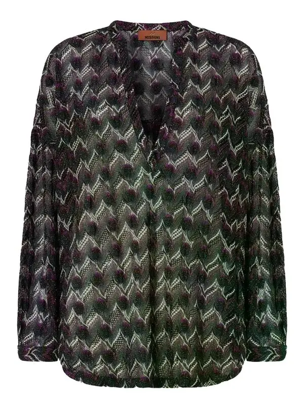 Missoni Zigzag-woven Blouse - Black