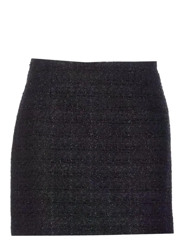 Tagliatore Tweed Mini Skirt - Black