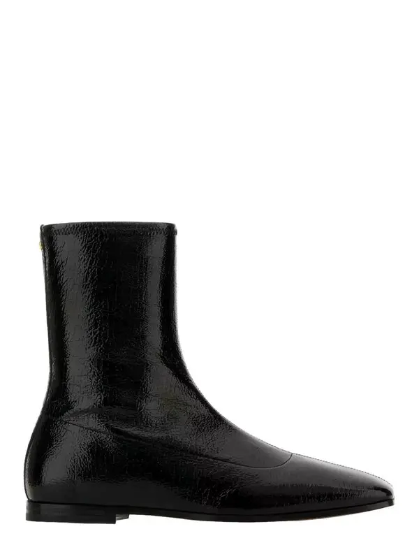 Valentino Garavani Vlogo Leather Ankle Boots - Black