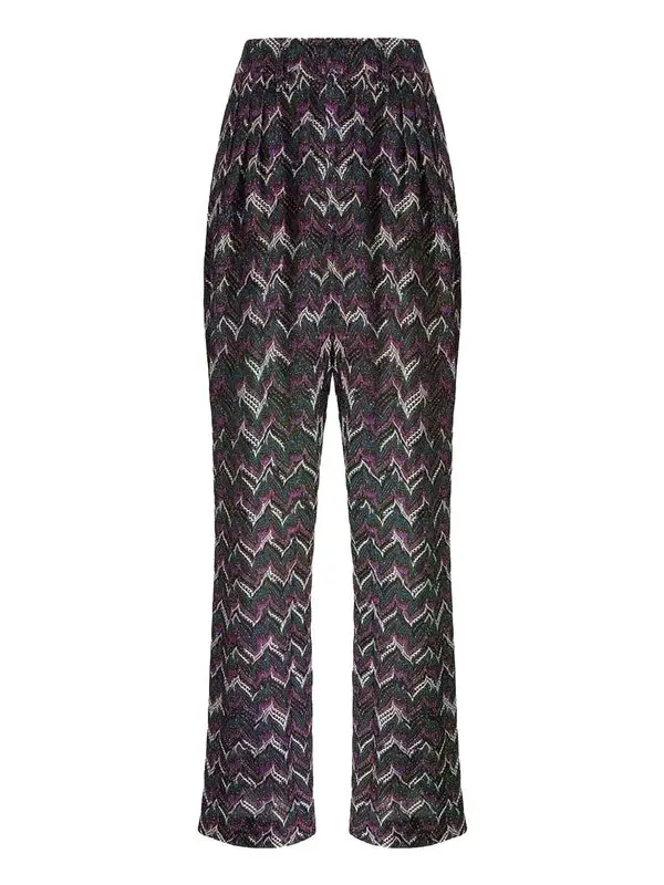 Missoni Zigzag-woven Trousers - Black