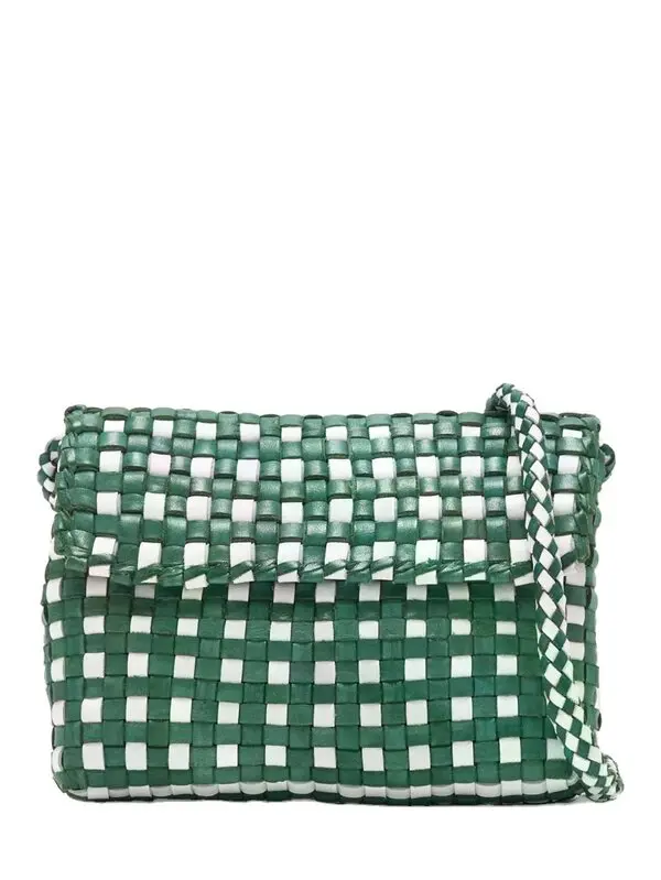 LOEFFLER RANDALL Woven Vinnie Satchel Bag - Green