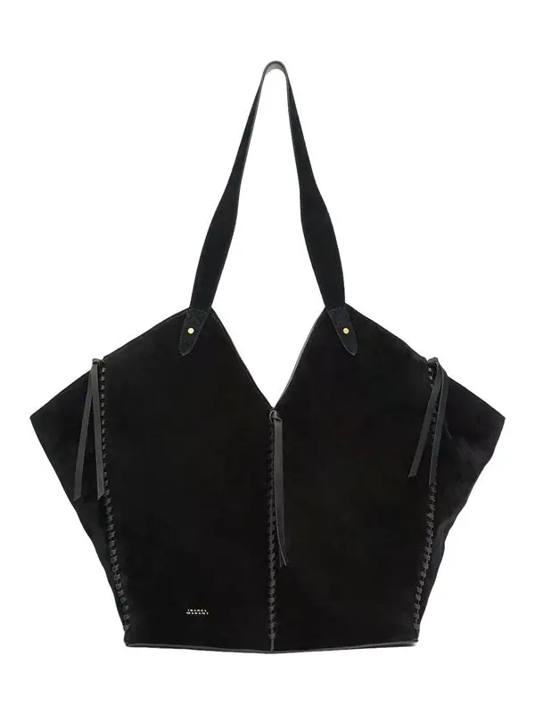 Isabel Marant Tampa Leather Shoulder Bag - Black
