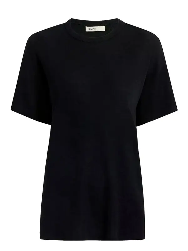Khaite Cashmere T-shirt - Black