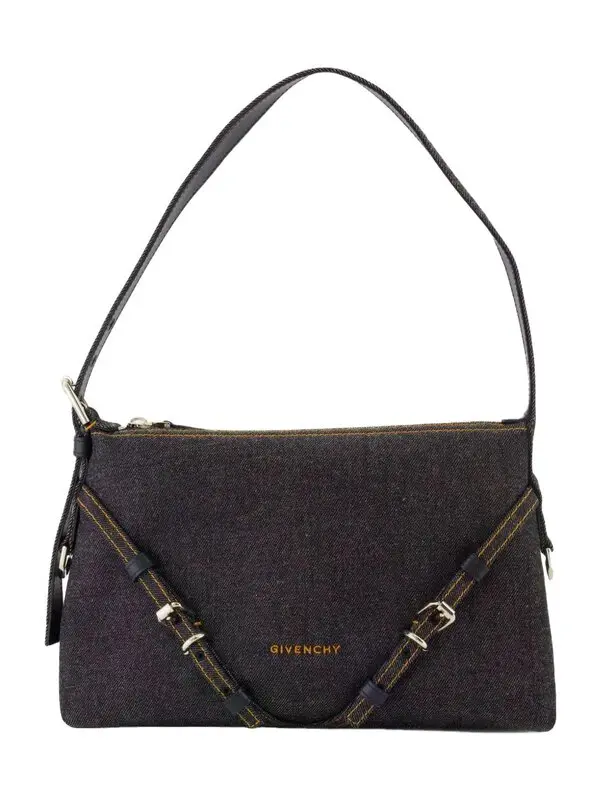 Givenchy Mini Voyou Denim Shoulder Bag - Blue