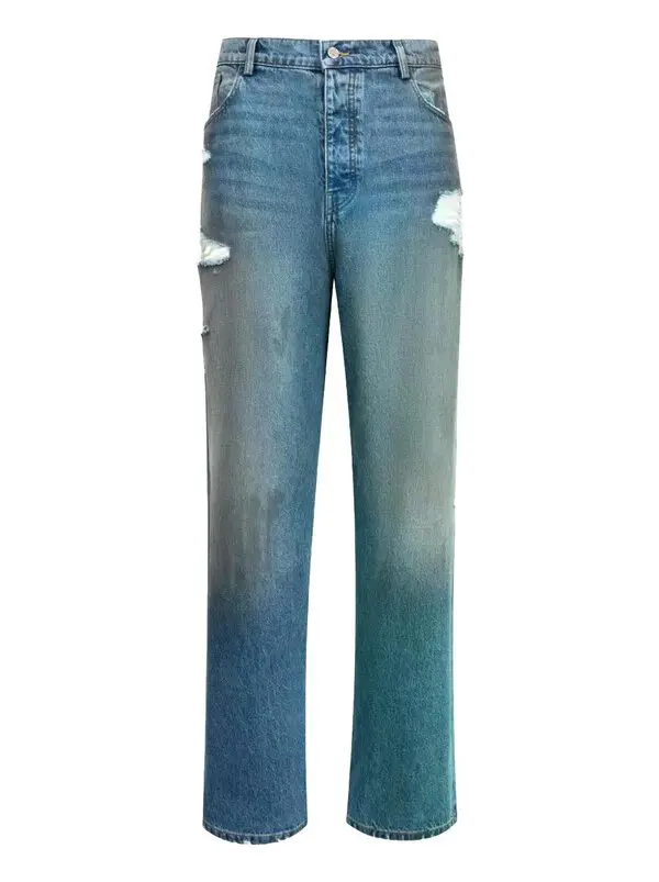 NAHMIAS Distressed Baggy Jeans - Blue