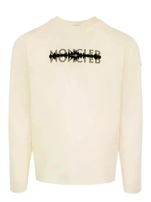 Moncler Long-sleeve Graphic T-shirt - Neutrals