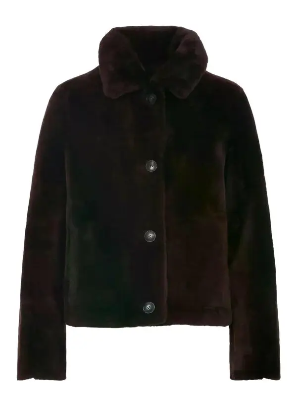 YVES SALOMON Faux-fur Jacket - Brown