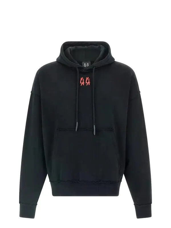 44 LABEL GROUP Logo-print Hoodie - Black