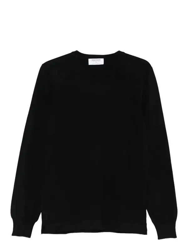 GRAN SASSO Crew-neck Sweater - Black