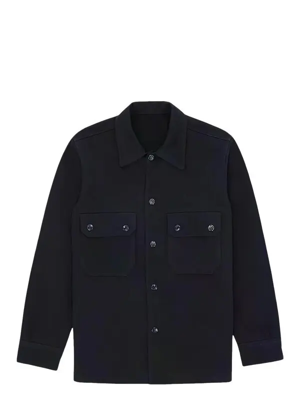 FORTELA Buttoned Pocket Overshirt - Blue