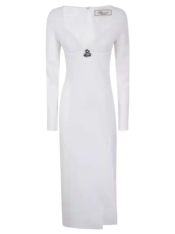 Blumarine Appliqué Dress - White