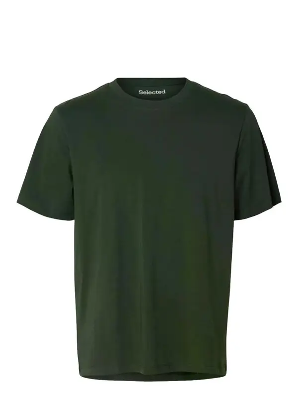 SELECTED Cotton T-shirt - Green