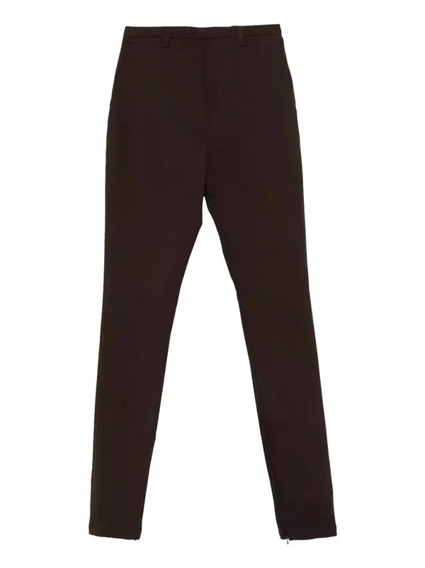 THELATEST Zip-detail Trousers - Brown