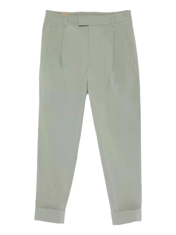 HOSIO Pleat-detail Trousers - Green