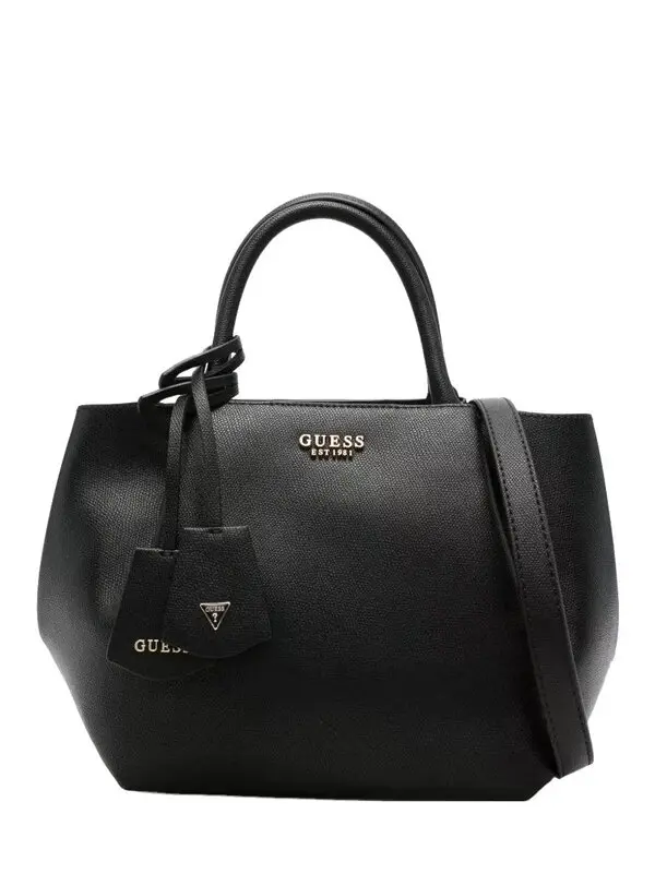 Guess Amorette Leather Tote Bag - Black