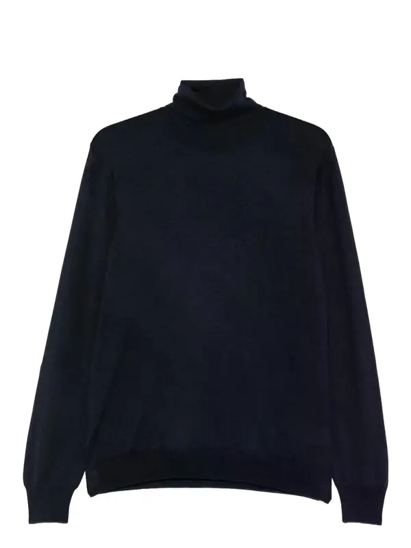 GIUUNO Roll-neck Sweater - Blue