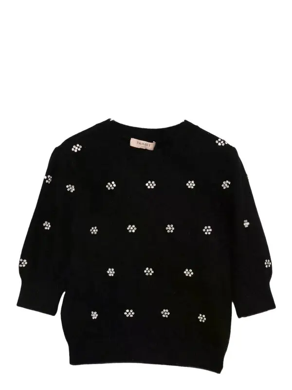 TWINSET Crystal-embellished Sweater - Black