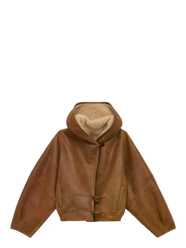 Isabel Marant Hooded Fur-trimmed Coat - Brown