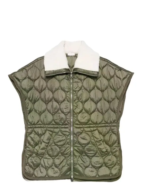 Liu Jo Quilted Waistcoat - Green