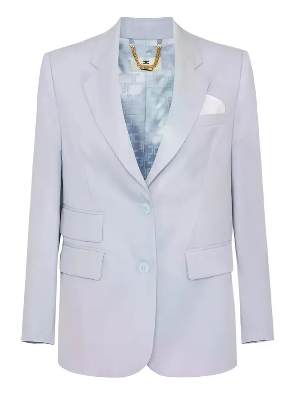 Elisabetta Franchi Pocket-square Single-breasted Jacket - Blue