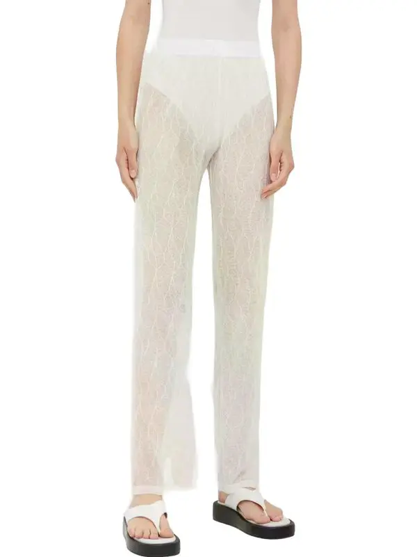 RÉSUMÉ Patterned Trousers - White