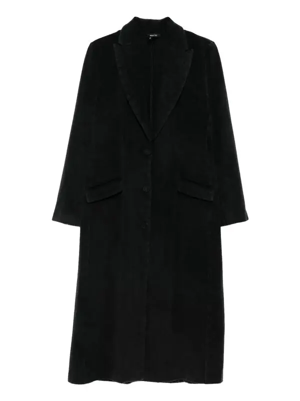 Avant Toi Single-breasted Coat - Black