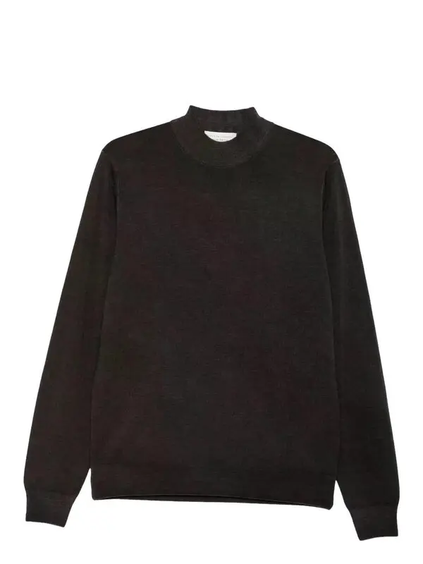 FILIPPO DE LAURENTIIS High-neck Wool Sweater - Brown