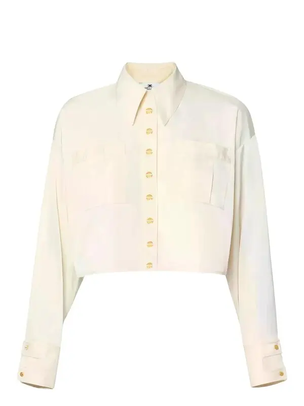 Elisabetta Franchi Logo-label Shirt - Neutrals